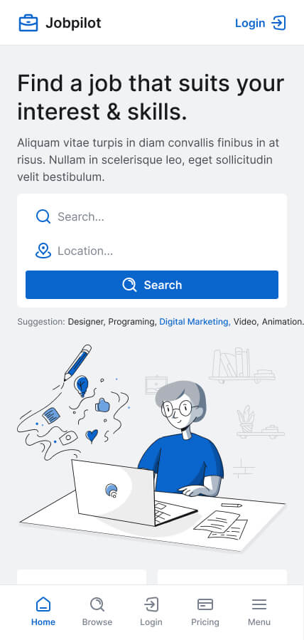 Jobpilot - Candidate Mobile App by lomeyolabs | CodeCanyon